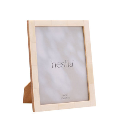 Hestia Natural White Bone Photo Frame 6" x 8"