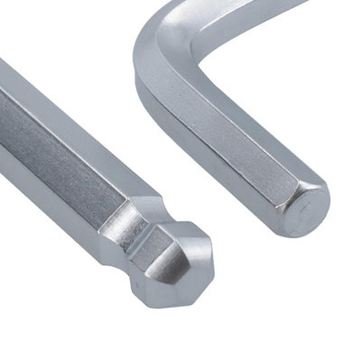 Hex / Allen Keys Ball Ended Metric 1.5mm - 10mm 9pc Set Extra Long ...