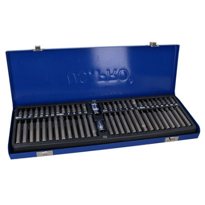 Hex / Allen / Torx / Tamper / Star / Spline Sockets 58pc Set 3/8" 1/2 ...