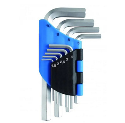 Hex Key Allen Wrench 9piecs set Hexagonal Spanner Tool CrV Steel 1.5mm ...
