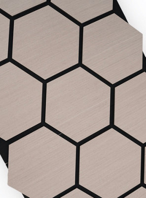Hexa Acoustic Panel (Grey Oak) - 800mm x 658mm - Volga Panels™