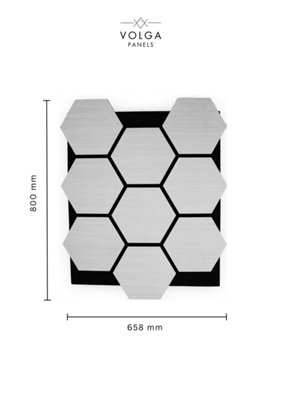 Hexa Acoustic Panel (Natural Oak) - 800mm x 658mm - Volga Panels™