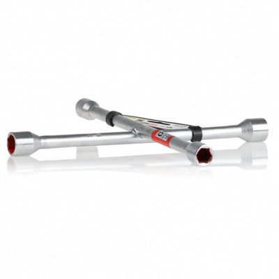 HEYNER Germany Heavy Duty 4 Way Car Wheel Tyre Cross X Wrench Lug Brace ...