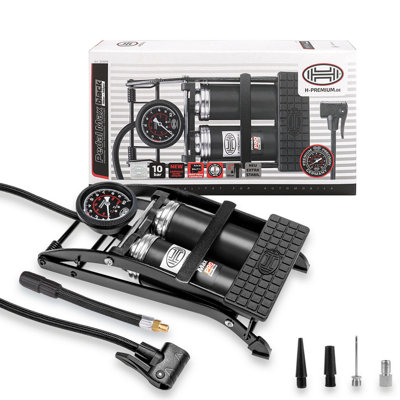 HEYNER PedalMax Double Cylinder Foot Air Pump 140PSI 10BAR H225010 ...