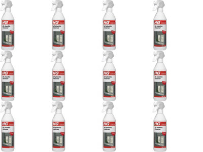 HG All Plastic Cleaner, Multi-Use Spray, 500ml (Pack of 12)