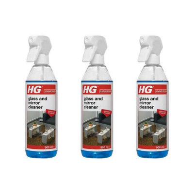 HG Glass and Mirror Cleaner 500ml - Pack of 3 | DIY at B&Q