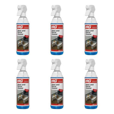 HG Glass and Mirror Cleaner 500ml - Pack of 6 | DIY at B&Q