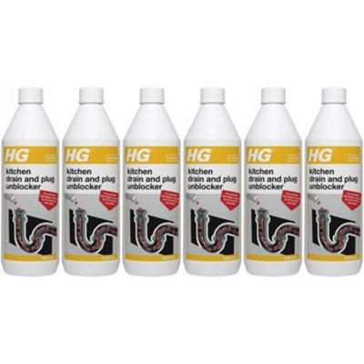 HG Kitchen Drain and Plug Unblocker 1L x 6 | DIY at B&Q