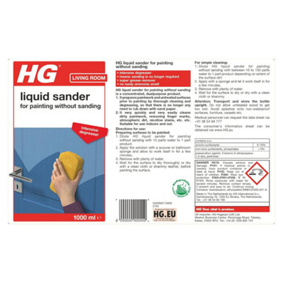 HG Liquid Sander Concentrated Pre-Paint Cleaner & Degreaser 1000ml