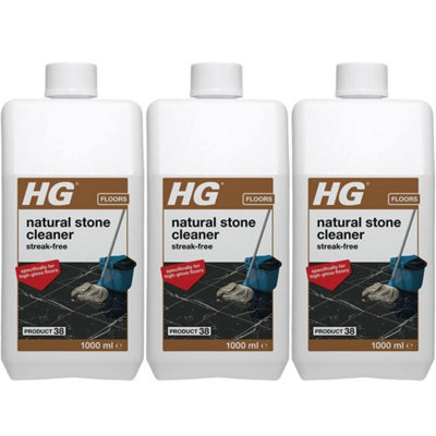 HG Natural Stone Cleaner Streak Free 1 Litre (Product 38) x 3 at B&Q