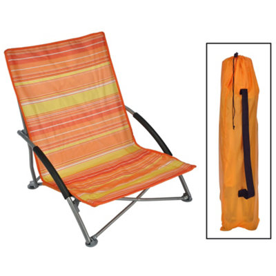HI Folding Beach Chair Orange 65x55x25/65cm