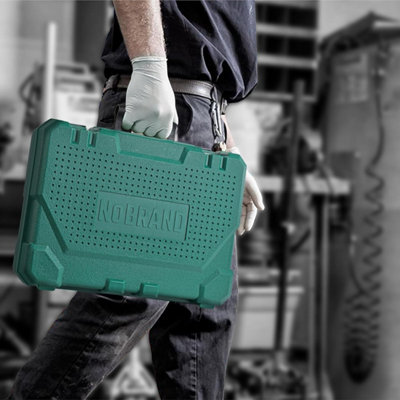 Hi-Spec 108pc Complete Hand Tool Kit Set with Cordless Screwdriver & Drill