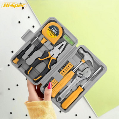 Hi-Spec 20pc Small Compact Home Office Basic Hand Tool Kit Set for ...