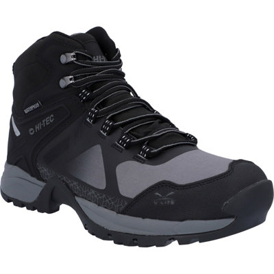 Hi-Tec V-Lite Psych Boots Black/Dark Grey | DIY at B&Q