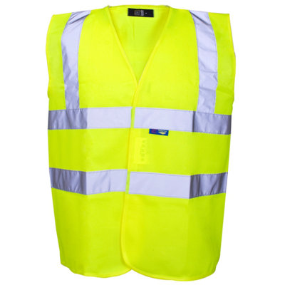Hi-Vis Vest Yellow Gio 2B C2 4XL | DIY at B&Q