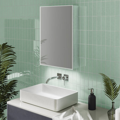 HiB - Exos Mirror Cabinet - 700(H) x 500(W) Exos 50 | DIY at B&Q