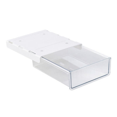 Hidden Under Table Storage Drawer Desk Organizer Box Mount Under Table Box