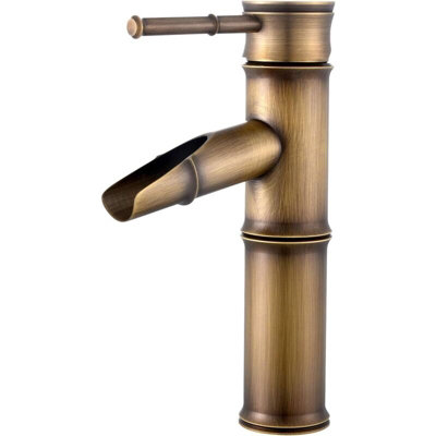 High bamboo faucet, 3 joints bk mouth, waterfall basin mixer tap sink ...