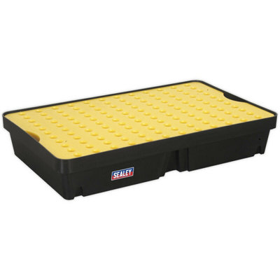 High-Capacity 60L Spill Tray with Platform for 45L Drums - Durable PE ...