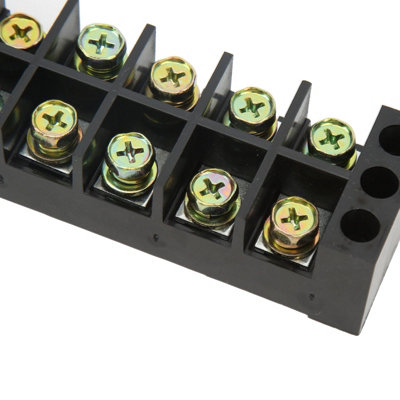 High-Current Terminal Strip Block for Easy Ground Wiring-600V,60A,6 ...