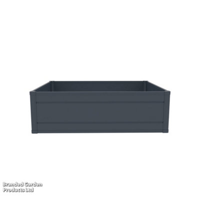 High Density Plastic Raised Garden Bed Planter 100x80cm (x2)