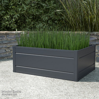 High Density Plastic Raised Garden Bed Planter 80x60cm