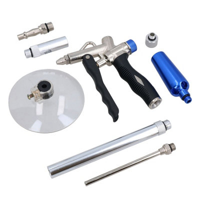 High Flow Air Dust Gun Variable Control & Extra Long Adaptor Set Blow ...