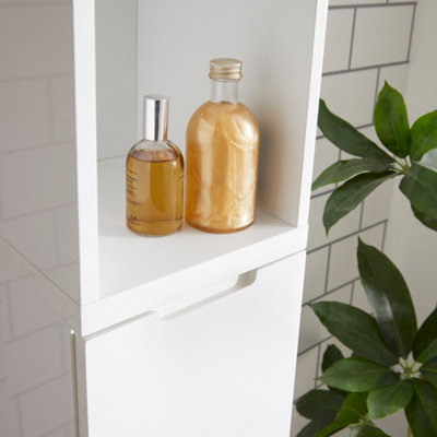 Ikea white gloss tallboy store