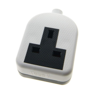 High Impact 1 Gang Rewireable Trailing Extension Socket, without Plug ...