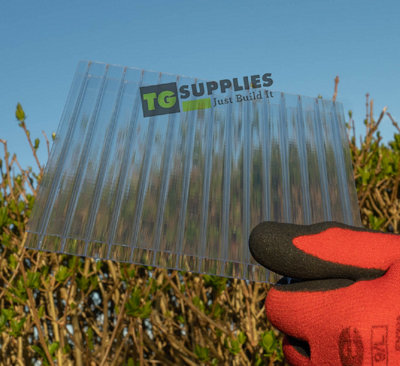 High Impact AntiFog 10mm Clear Polycarbonate Roofing Sheet SkyPlex- UV ...