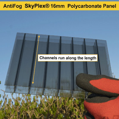 High Impact AntiFog 16mm Bronze Polycarbonate Sheet SkyPlex - UV ...