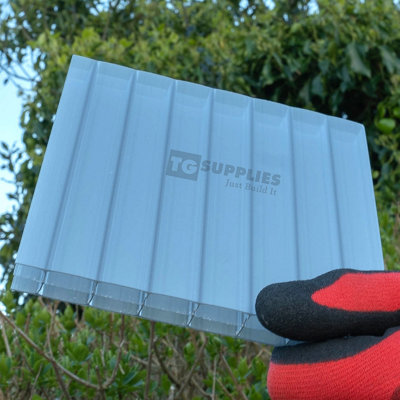 HIGH IMPACT HEATGUARD SKYPLEX 16MM COSMIC GREY POLYCARBONATE ROOFING ...