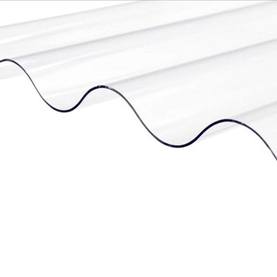 High Impact SUNTUF Strong Clear Stormproof Corrugated Polycarbonate ...