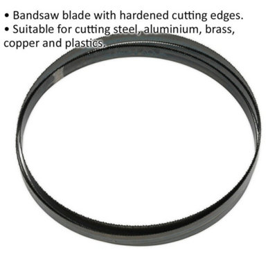 High-Performance 1638 x 13 x 0.63mm Bi-Metal Bandsaw Blade - 14 TPI for ...