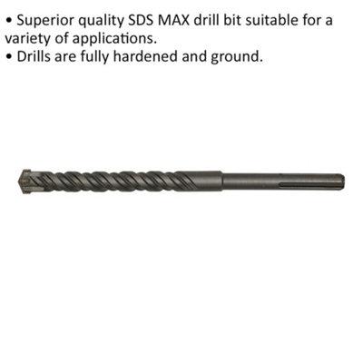 High-Performance 26 x 340mm SDS Max Drill Bit for Masonry Projects