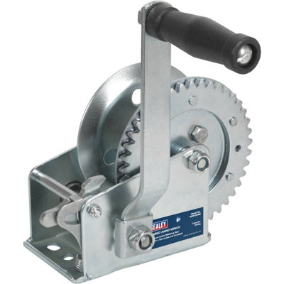 High-Performance Geared Hand Winch with 540kg Capacity and Manual Brake