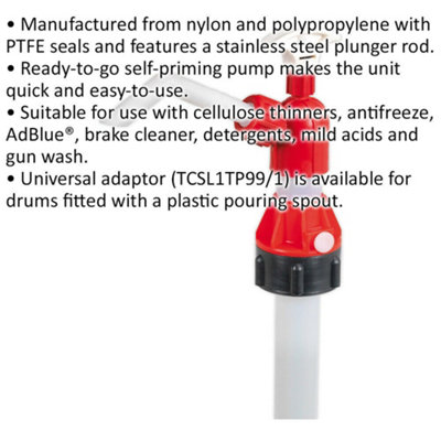 High-Performance Self-Priming Solvent Transfer Pump for 205L Drums with ...