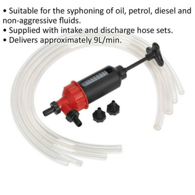 High-Performance Transfer Syphon Pump for Oil, Petrol, and Diesel ...