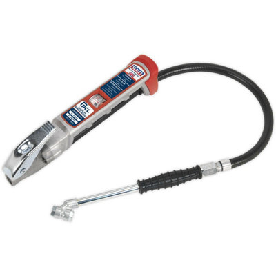 High-Performance Tyre Inflator with Twin Connector and Long Reach Arm