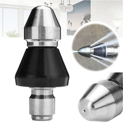 High pressure nozzle for drain cleaning equipment, drain auger, drain ...