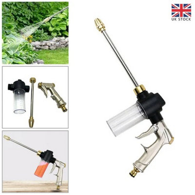 High Pressure Water Lance Hose Nozzle Jet Spray Gun Set