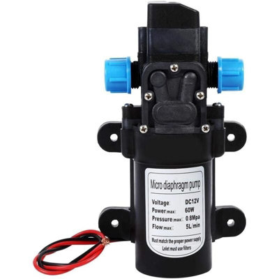 High Pressure Water Pump DC 12V 5L/min 116PSI Self Priming Spray Pump ...