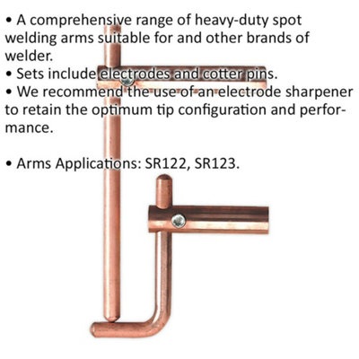 High-Quality 120mm Heavy Duty Spot Welding Arms with Electrodes and ...