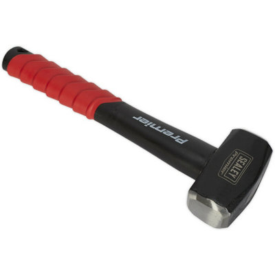 HIGH-QUALITY 2.5LB CLUB HAMMER WITH FIBREGLASS SHAFT AND RUBBER GRIP