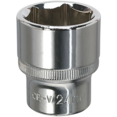 High-Quality 24mm Forged Steel Drive Socket - 1/2 Inch Square Drive ...