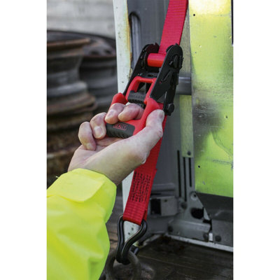 High-Quality 32mm x 4.9m 800KG Slide Ratchet Tie Down Strap Set with S ...