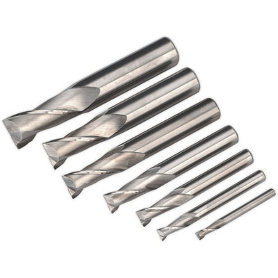 High-Quality 4 to 16mm HSS End Mill 2 Flute Set for Mini Drilling and ...
