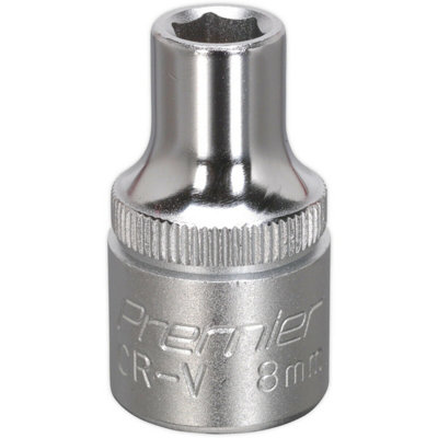 High-Quality 8mm Chrome Vanadium Steel Drive Socket - 1/2 Inch Square ...