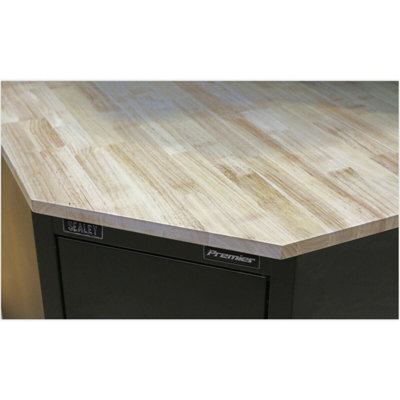 High-Quality 930mm Hardwood Corner Worktop for Modular Cabinets