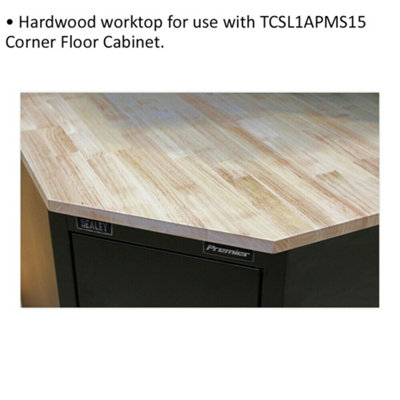 High-Quality 930mm Hardwood Corner Worktop for Modular Cabinets